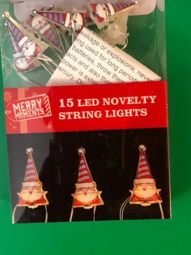 Christmas Santa Mini 15 LED String Lights Set Battery Power | eBay