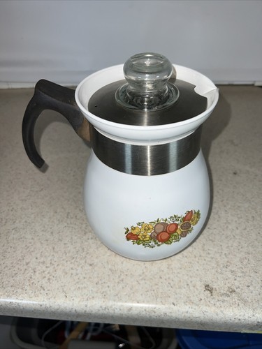 CorningWare+Corelle+P166+Spice+of+Life+6+Cup+Stovetop+Percolator+Coffee ...