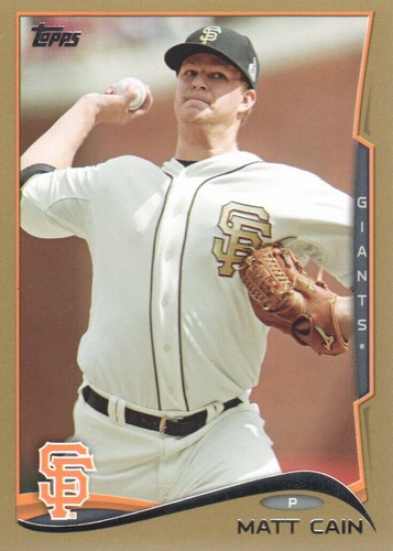 2014 Topps Baseball Gold #347 Matt Cain 0896/2014 | eBay