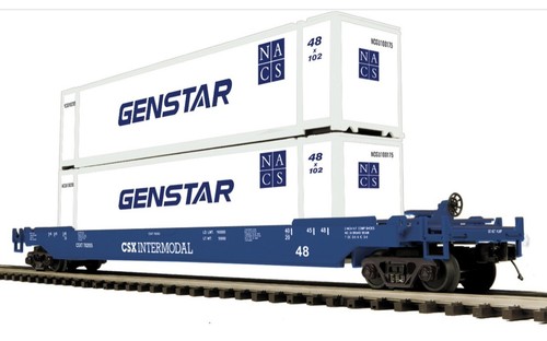 MTH PREMIER CSX HUSKY STACK CAR 20-95095! TWIN DOUBLE INTERMODAL ...
