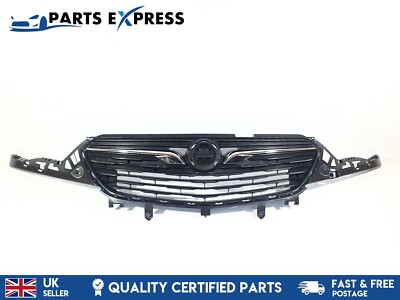 VAUXHALL GRANDLAND X 2017 - 2022 FRONT BUMPER TOP UPPER GRILL + CHROME ...