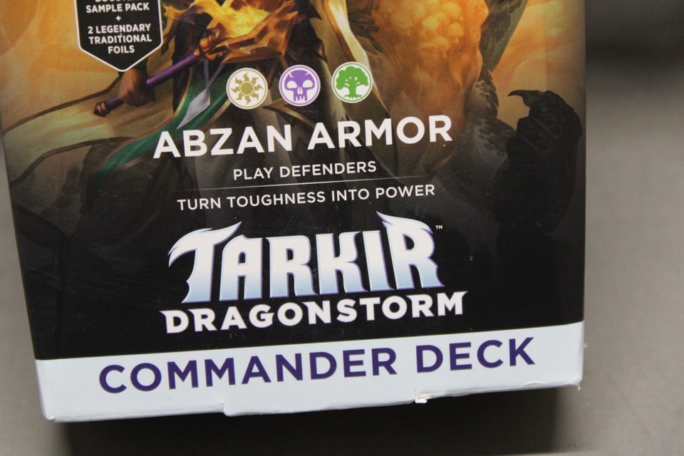 MAGIC THE GATHERING COMMANDER DECK ABZAN ARMOR TARKIR DRAGON STORM MINT ...