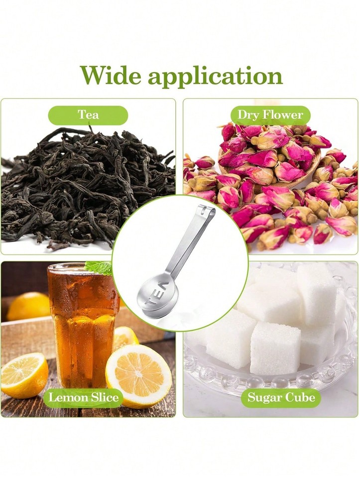 Stainless Steel Tea Bag TeaBag Mini Tongs Squeezer Strainer Holder Grip ...