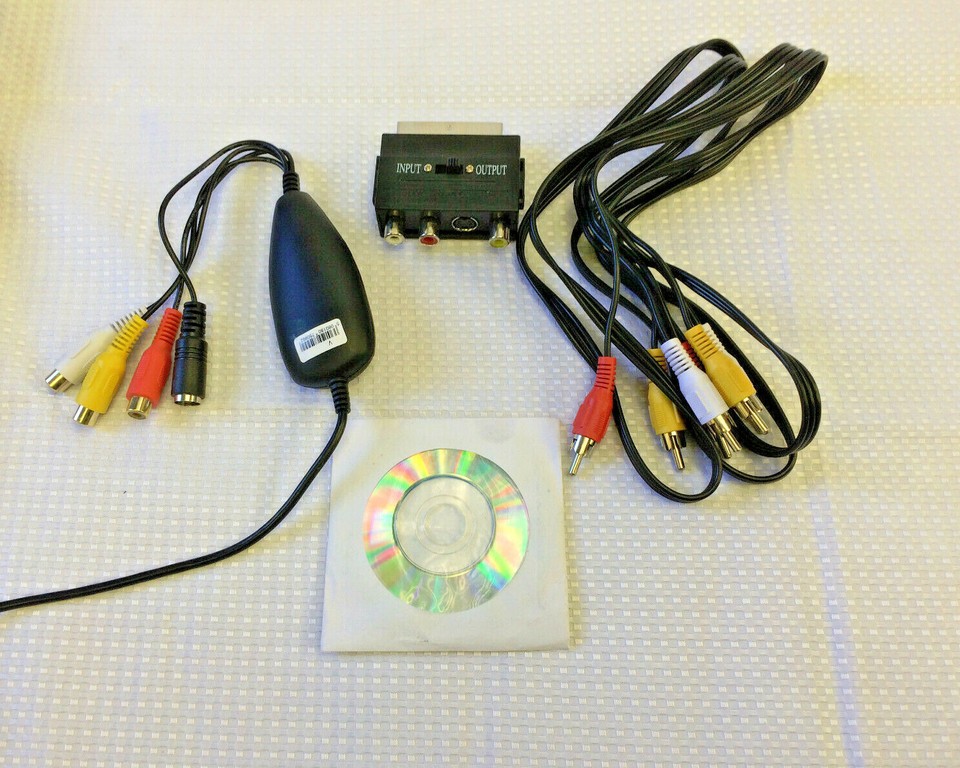 VHS Video Player / Recorder Kit - Convert Copy VHS Tape To DVD, PC ...