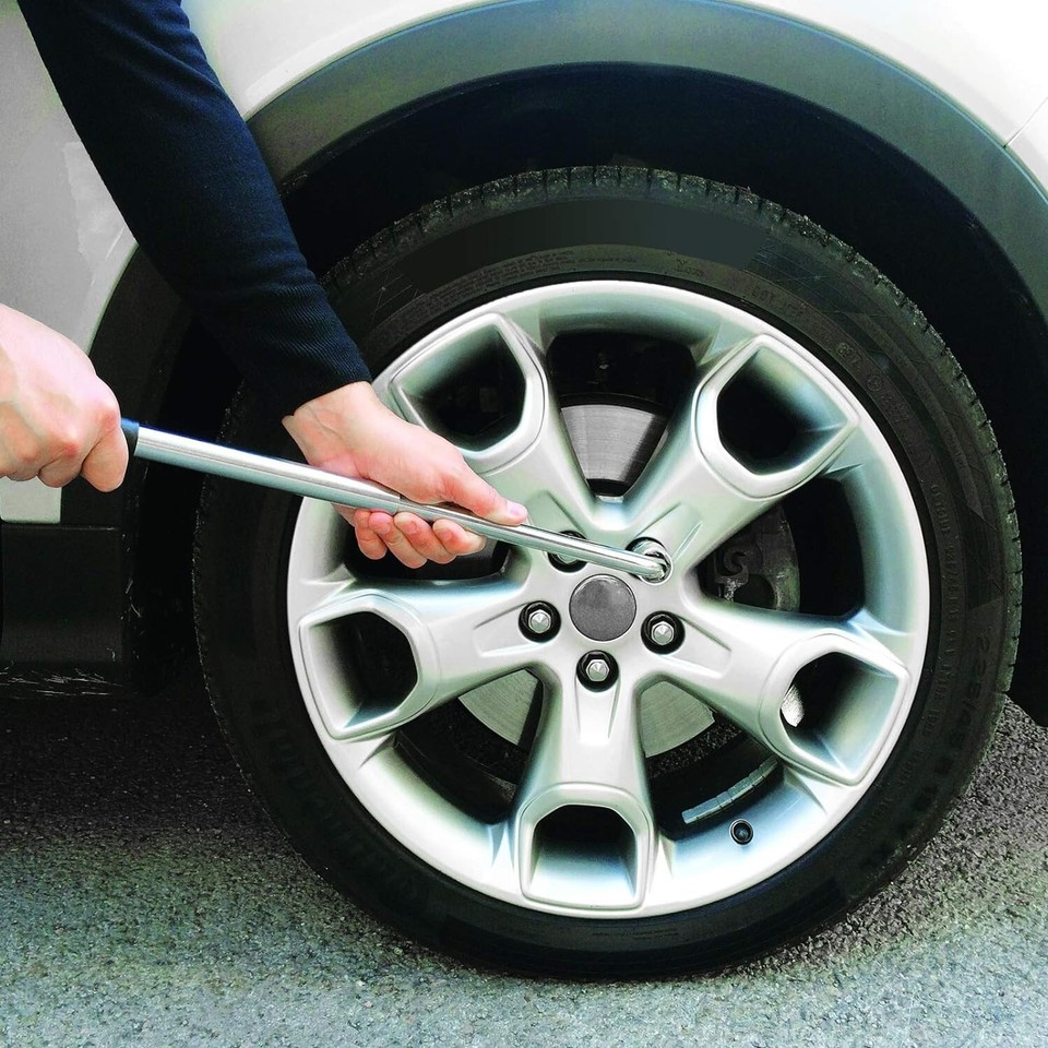 L Type Telescopic Wheel Brace Nut Wrench Sockets Tyre Spanner Set ...