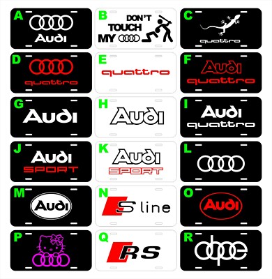 Audi all models assorted metal vanity license plate | eBay