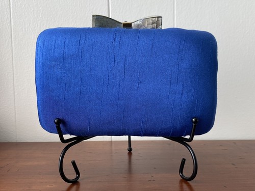 KAYU, Anne Clutch, Shell bow, Blue | eBay