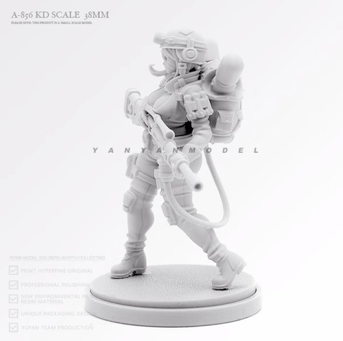 38mm resin figure model KD Goddess Series Female Sniper Unassembled ...