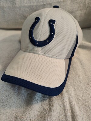 New Era 39thirty Indianapolis Colts NFL Hat Training Gray Flex Fit Cap ...