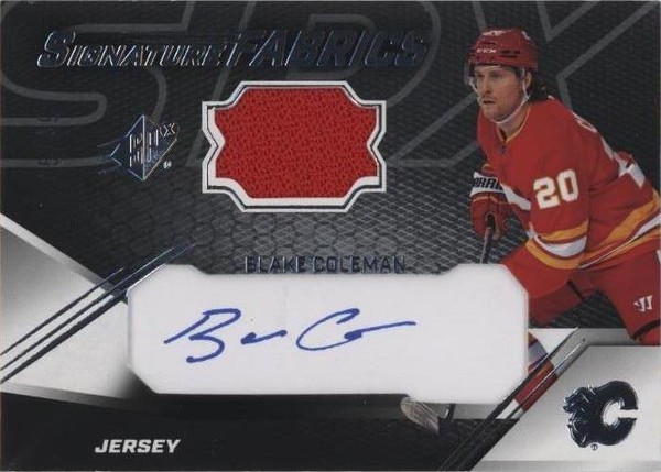 2022-23 SPx - Signature Fabrics #SF-CO Blake Coleman /49 (AU, MEM) for ...