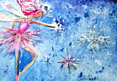 Snow Fairy Painting