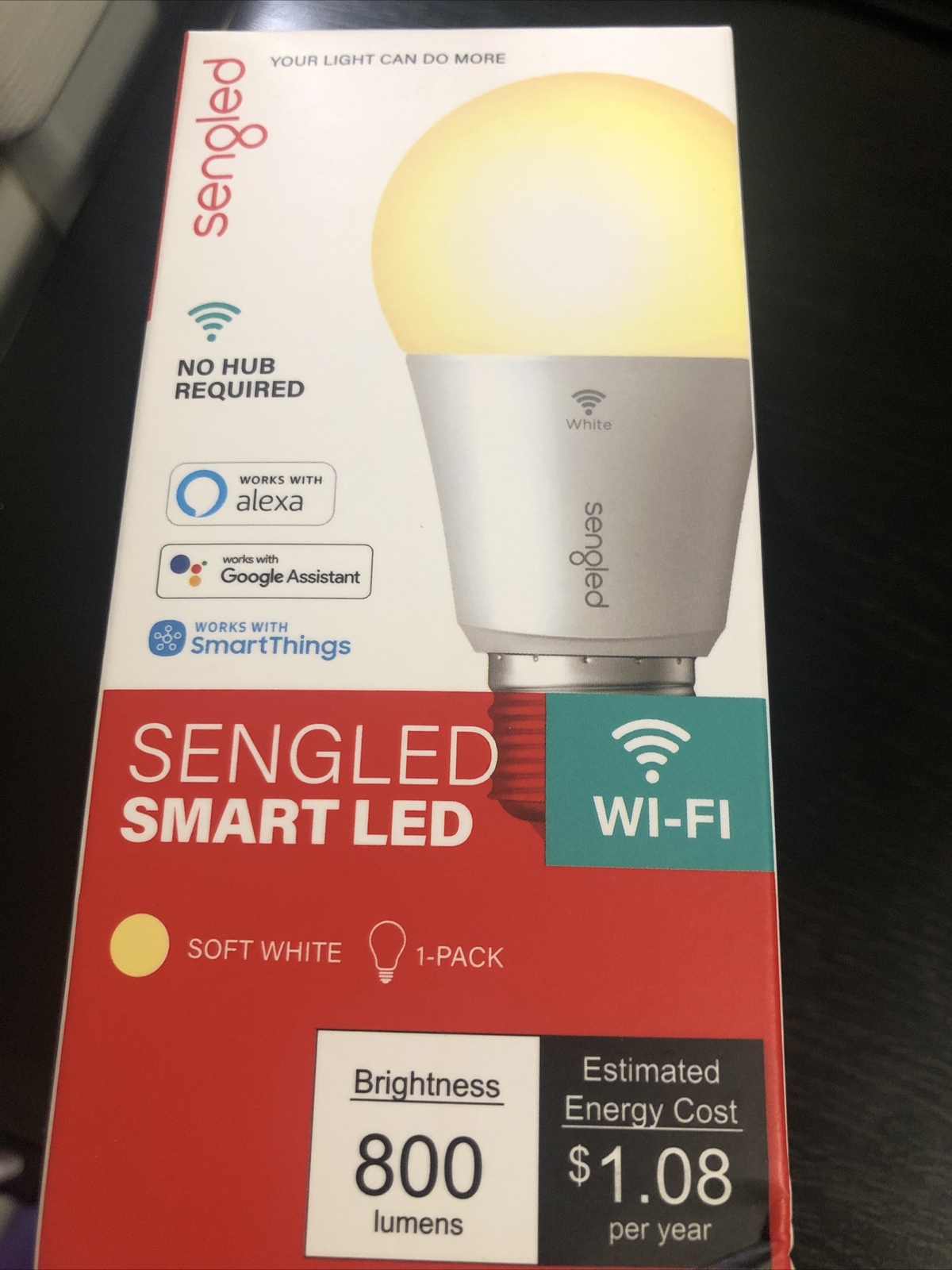 Sengled Smart LED Bulb Soft White - 9W 2700k 800L Wi-Fi - No Hub ...