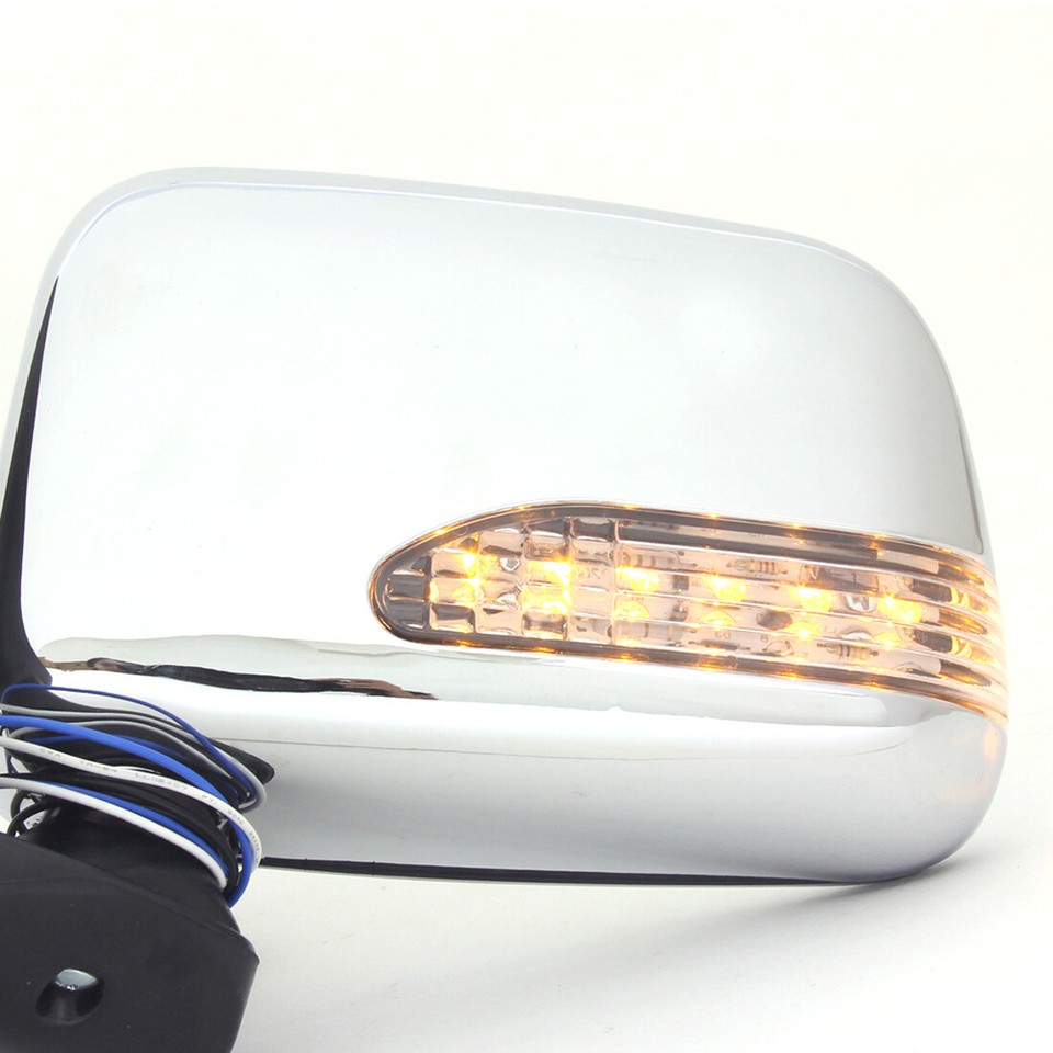 LED Chrome Door Mirror 97-05 Fit Toyota Hilux LN KDN RZN VZN MK5 N60 ...
