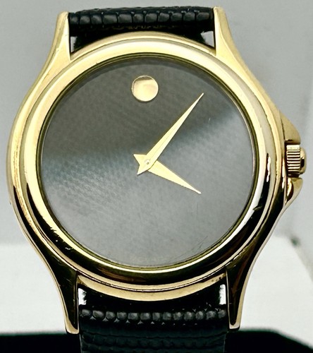 VINTAGE GENUINE MENS SWISS MOVADO MUSEUM 87.E4.0863 WATCH NEW BATTERY ...