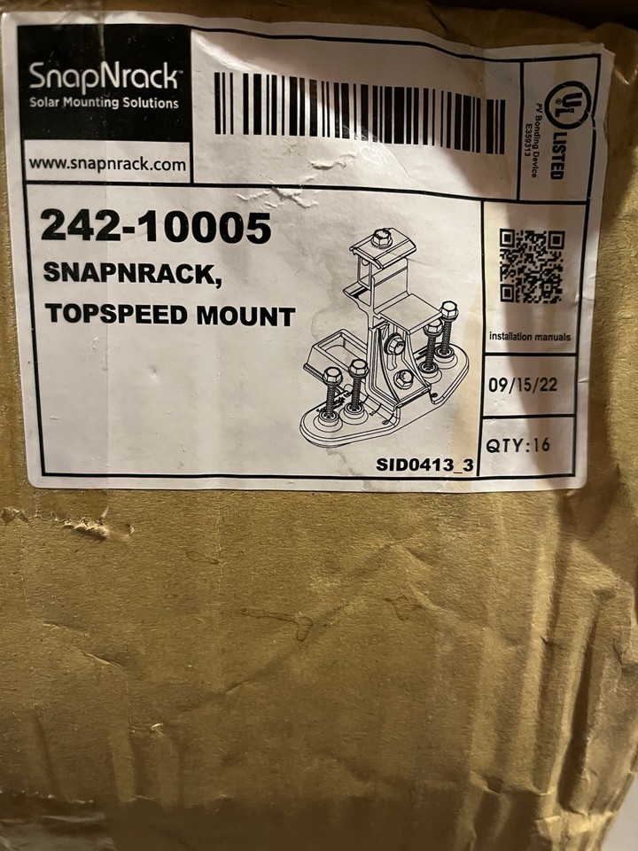 Snap n Rack Topspeed Mount 242-10005 - Damaged Box Qty 16 | eBay