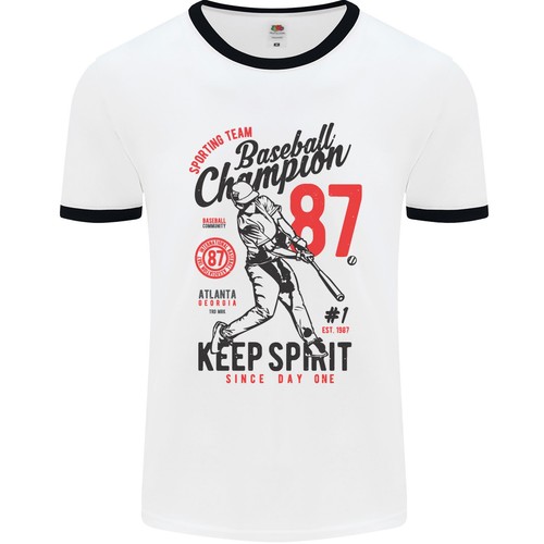 Baseball Champion Player Mens Ringer T-Shirt | eBay