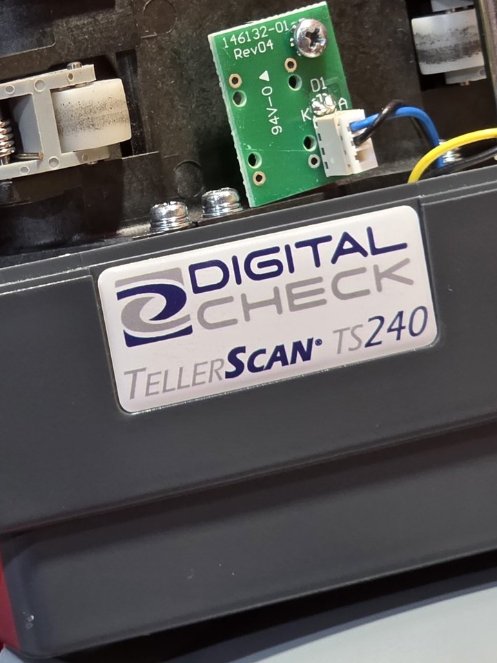 Digital Check TellerScan TS240 Check Reader Tested No Power Supply | eBay