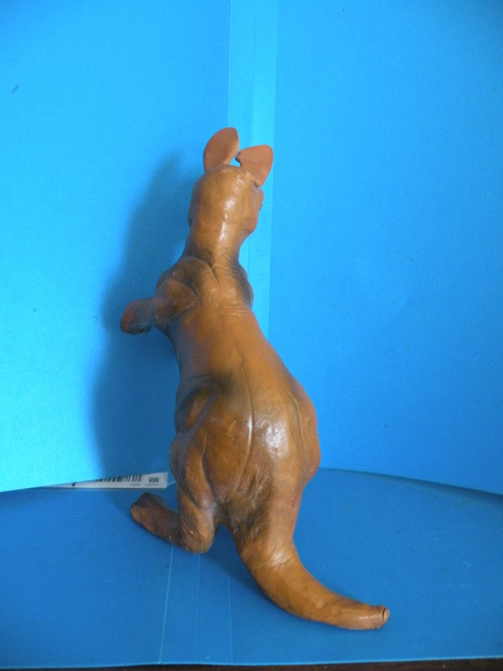 Kangaroo With Joey in pouch Baby ROO Animal Figure Leather vintage 7 ...