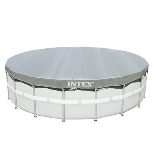 Intex Pool Cover Deluxe Round Cloth Sheet Protector Equipment 488 cm ...