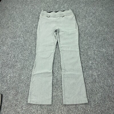 Violets & Roses Pants Womens Size 12 Gray Pin Stripe Mid-Rise Business ...