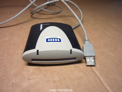 HID Omnikey 3121 USB SmartCard Contact Desktop Card Reader R31210020-01 ...