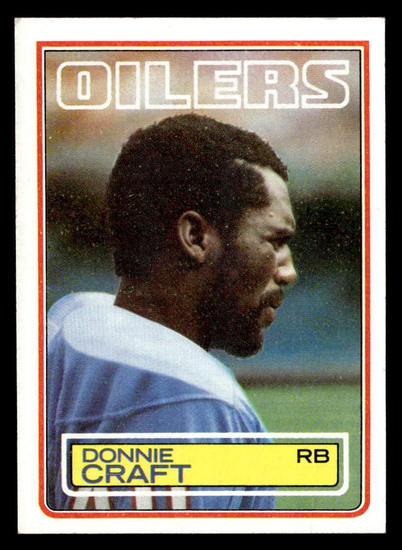 Donnie Craft 1983 Topps Rookie Card #276 Houston Oilers | eBay