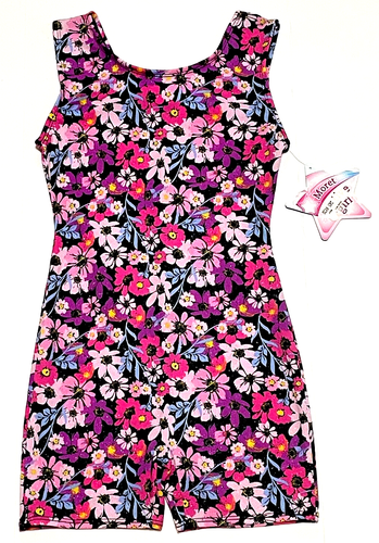 Moret Biketard Unitard Garden of Flowers Bike Leg Leotard New Child ...