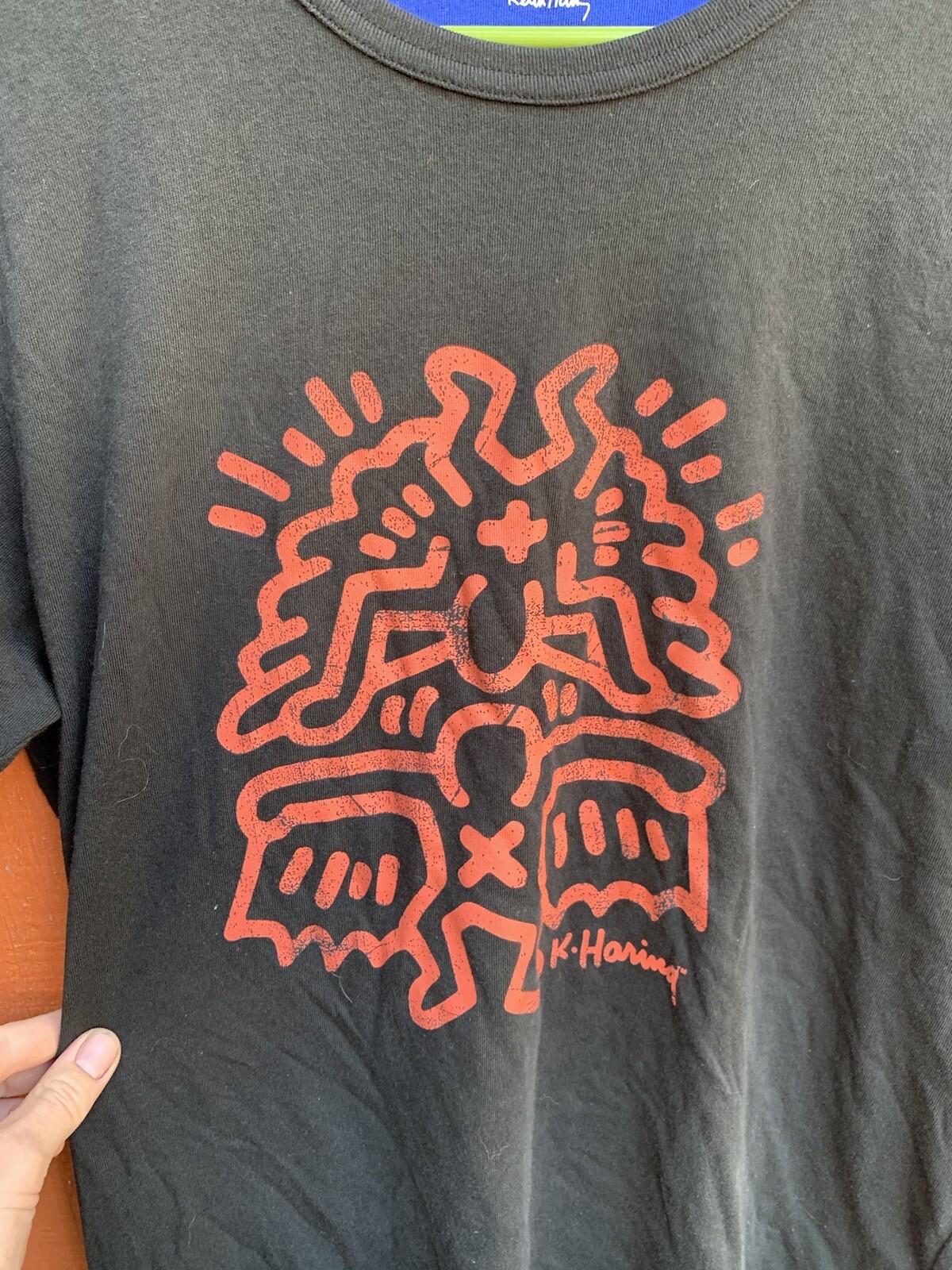 SPRZNY Keith haring artist angel logo painting art t … - Gem