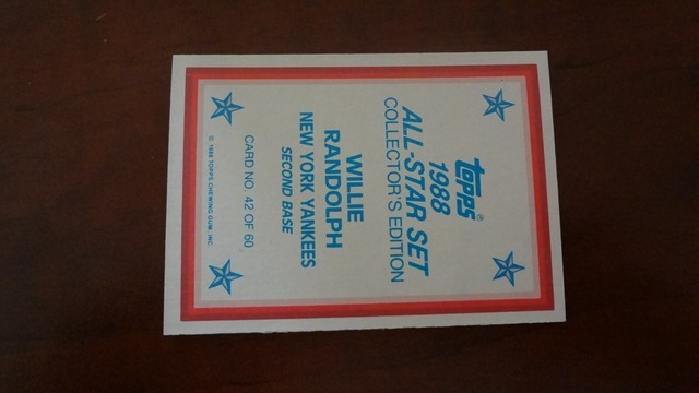 1988 Topps - Mail-In Glossy All-Star Collector's Edition #42 Willie ...