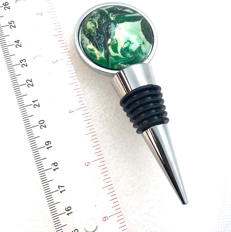 Handmade Hand painted Wine bottle stoppers unique gift ideas wearable ...