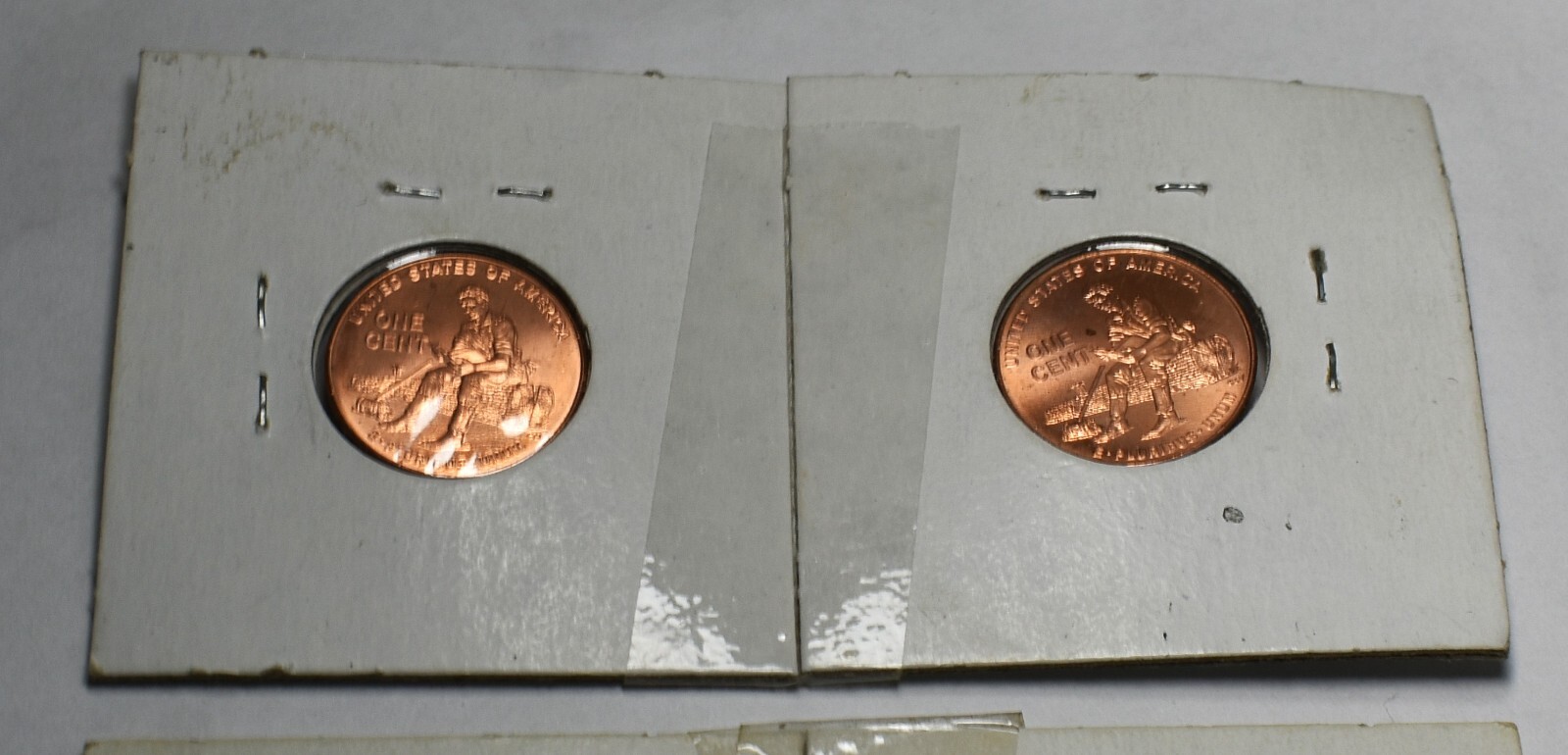 2009 P&Ds UNCIRCULATED LINCOLN PENNY 4 Coins FORMATIVE YEARS & LOG ...