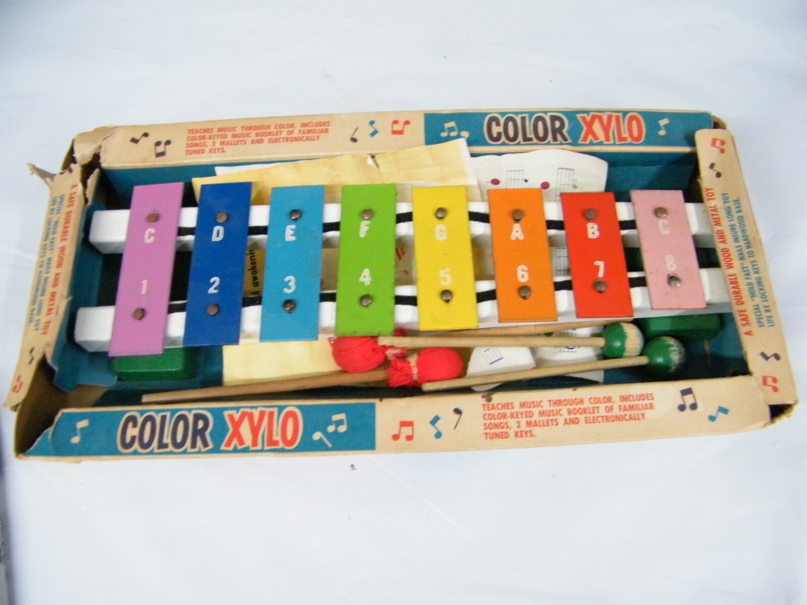 Vintage 1950's Childhood Color Xylo Xylophone | eBay