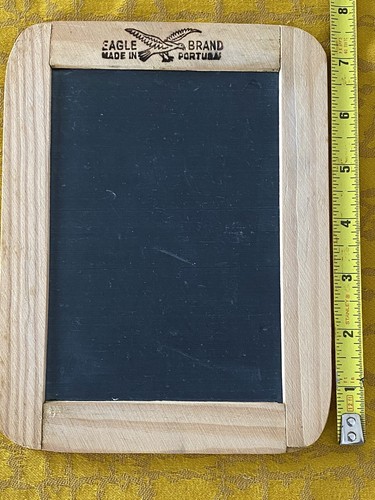 Antique Blackboard Chalkboard Slate Wood Frame 8”x6” School Retail ...