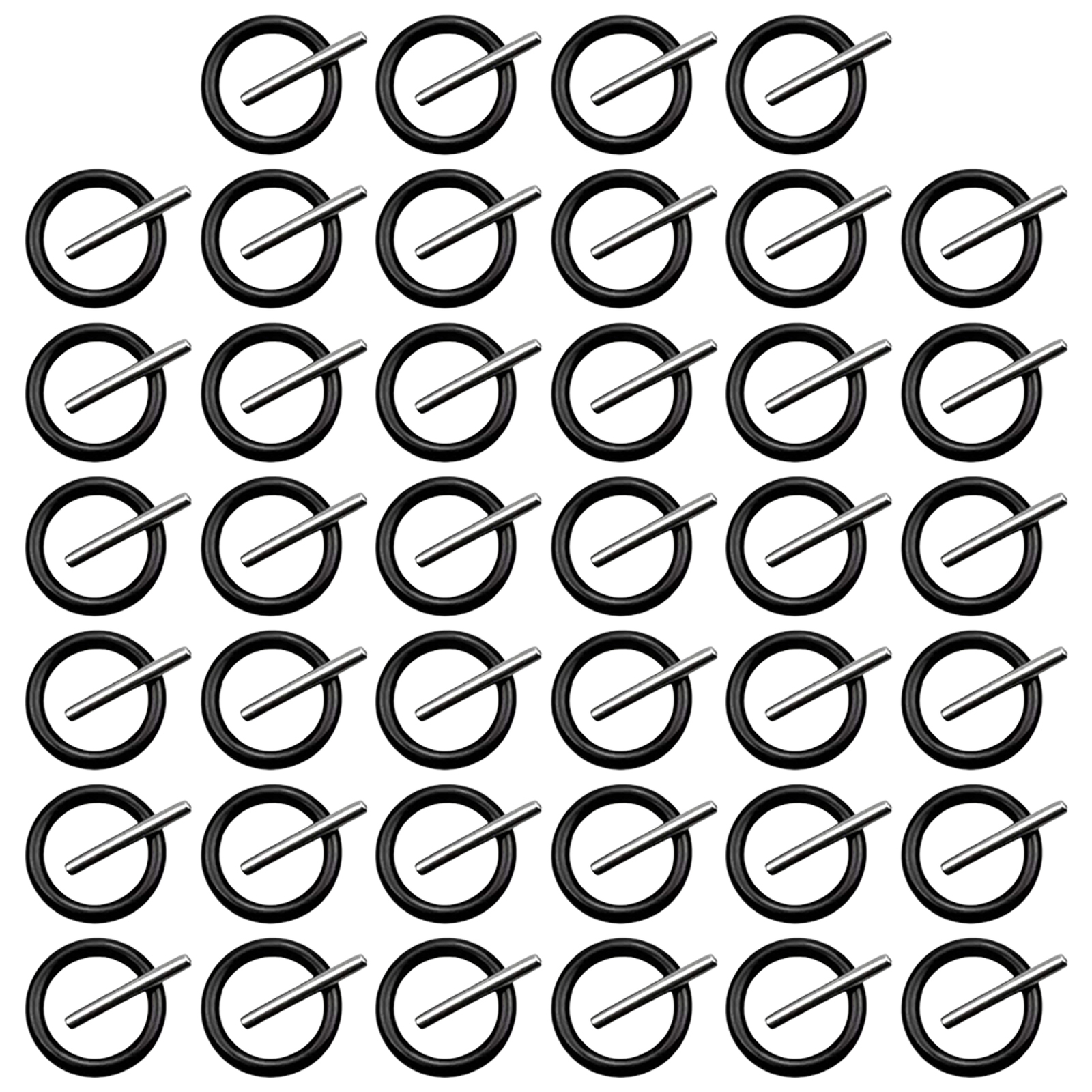 80pcs Rubber Fixing Practical Pin O-Ring Set Replacement Parts Impact ...