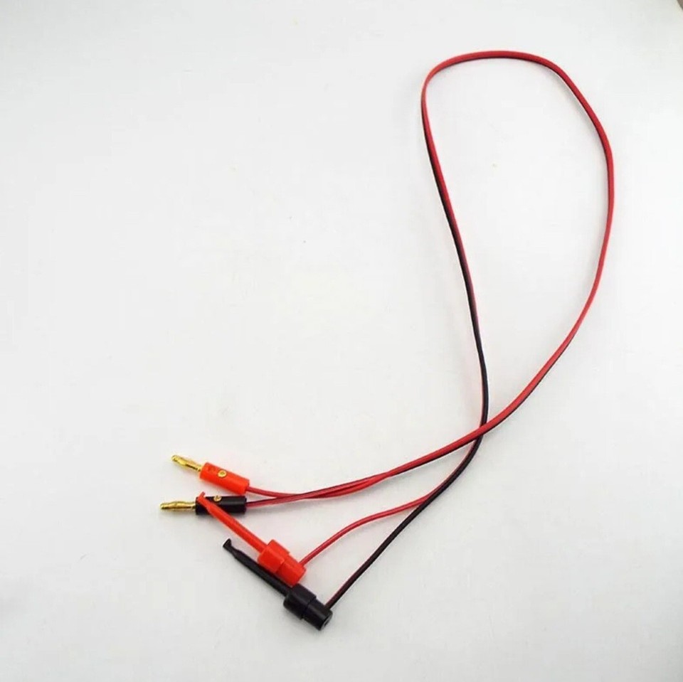 1M Multimeter Tool 4mm Banana Plug Connector to Test Hook Clip Probe ...