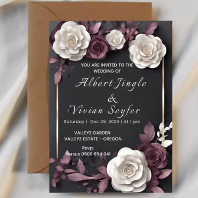 Digital Wedding Invitation | Printable Wedding Invitation ...