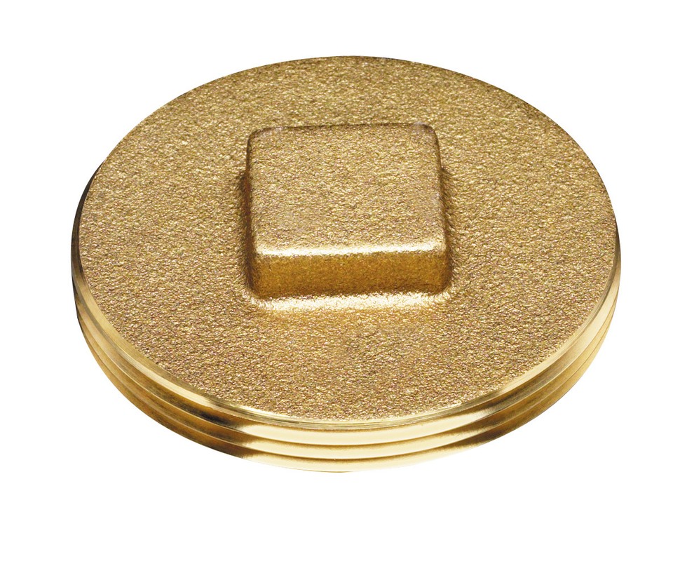 (6) ea Oatey 42374 4" 185 Brass Raised Head Cleanout Plug | eBay