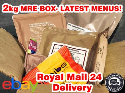 MYSTERY RATION PACK BOX 2KG British Army Rations Camping Hiking Bundle ...