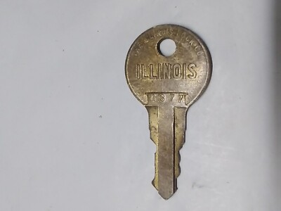 ILLINOIS Lock Key # G377 G 377 Slot Machine Jukebox Wallbox Arcade Coin ...