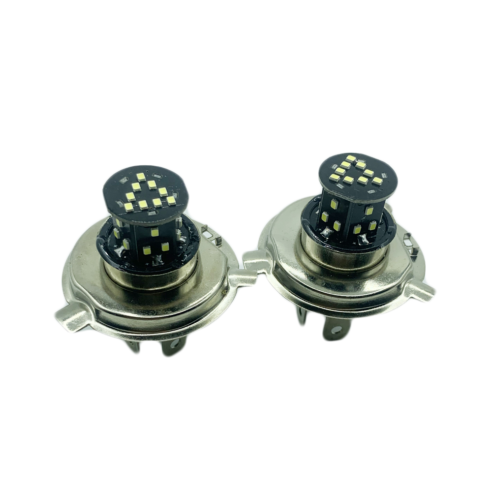 6 Volt LED Headlight Headlamp Clear Glass Light Lamp Bulbs 35W Pair H4 ...