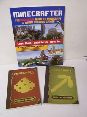 Minecrafter Guide & REDSTONE & ESSENTIAL Handbook Books | eBay