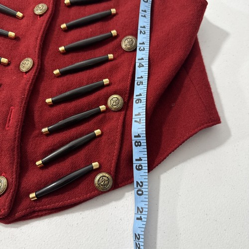 Double D Ranch Wear Vest Womens Medium Reg Wool Military Western Rodeo ...