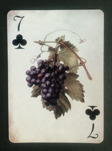 Masterpiece Playing Card Botanical Grapes (B) 7 Clubs | eBay