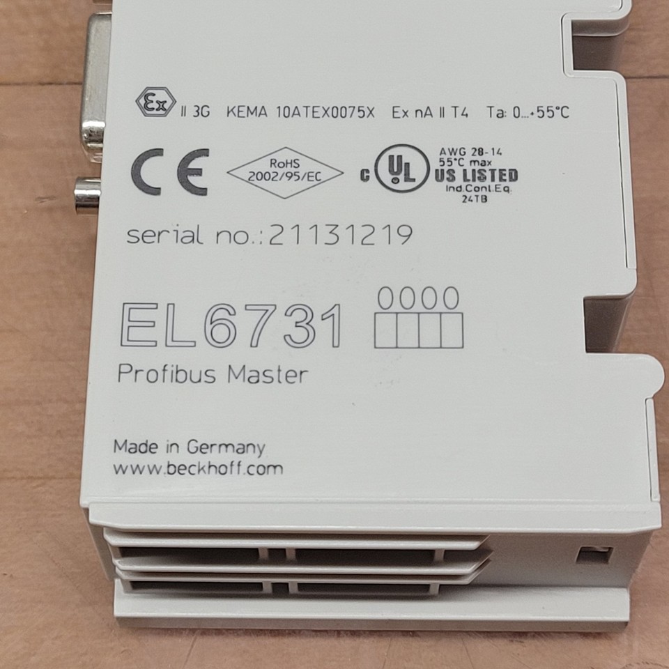 BeckHoff EL6731 Profibus Master/Slave Terminal, 1 Channel - NEW | eBay