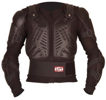 STERN MOTOCROSS BIKE ENDURO BODY ARMOUR PROTECTION SUIT JACKET BLACK S ...