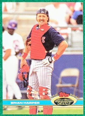 Brian Harper - 1991 Topps Stadium Club #589 - Minnesota Twins Baseball ...