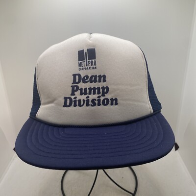 Vintage Met Pro Corp. Dean Pump Div The Cincy Cap Snapback Trucker Hat ...