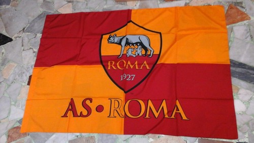bandiera ufficiale roma football 100x150 cm oficial flag soccer ...