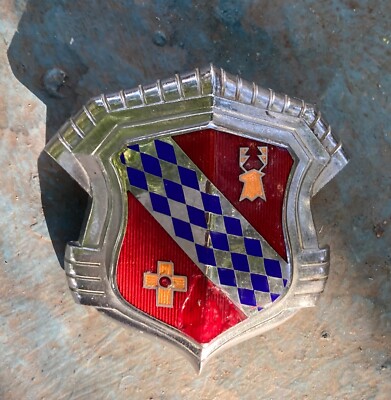 1942 - 1946 Buick Hood Emblem/Badge with Cloisonne' Crest and Chrome ...