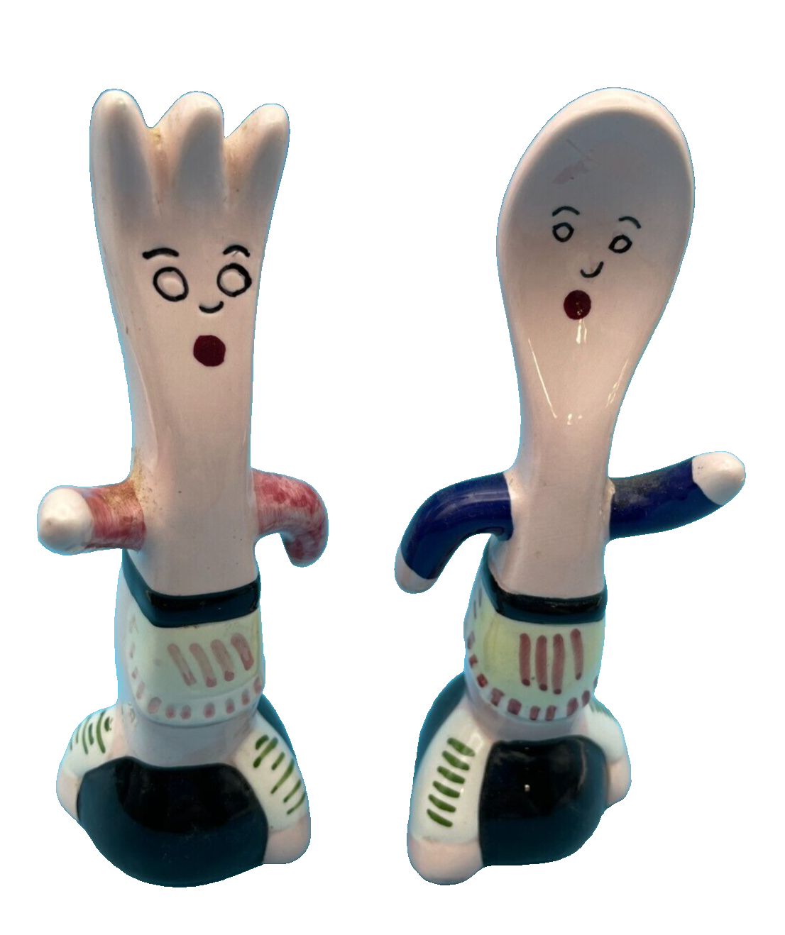 Very Nice Five & Dime Anthropomorphic Fork and Spoon Salt & Pepper ...